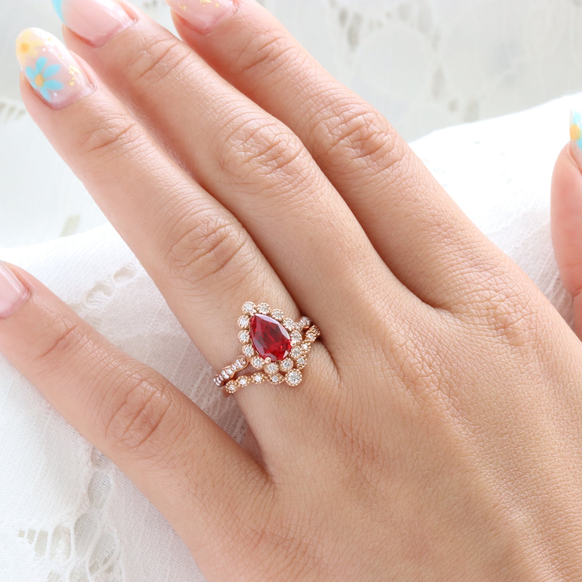 real ruby gemstone ring