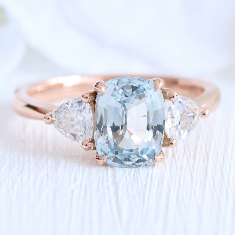 Low Profile Engagement Rings, Low Set Rings Wedding Bands Rose Gold ...