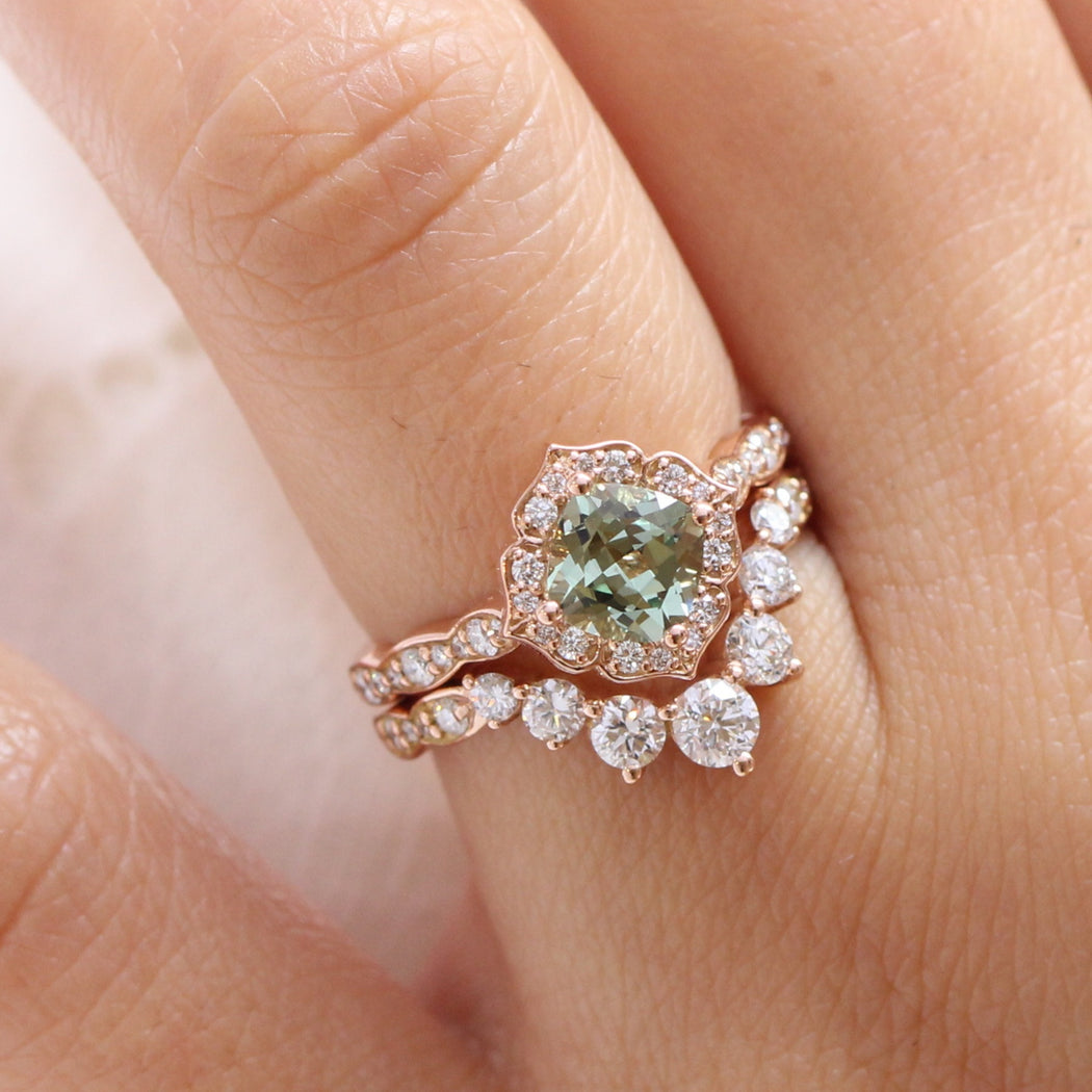Cushion Cut Engagement Rings, Cushion Bridal Sets, Cushion Stack Rings ...
