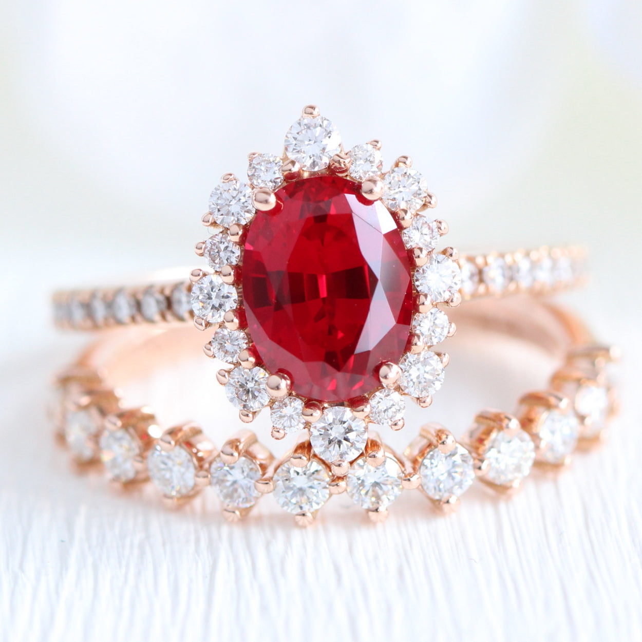 Ruby Wedding Ring Sets